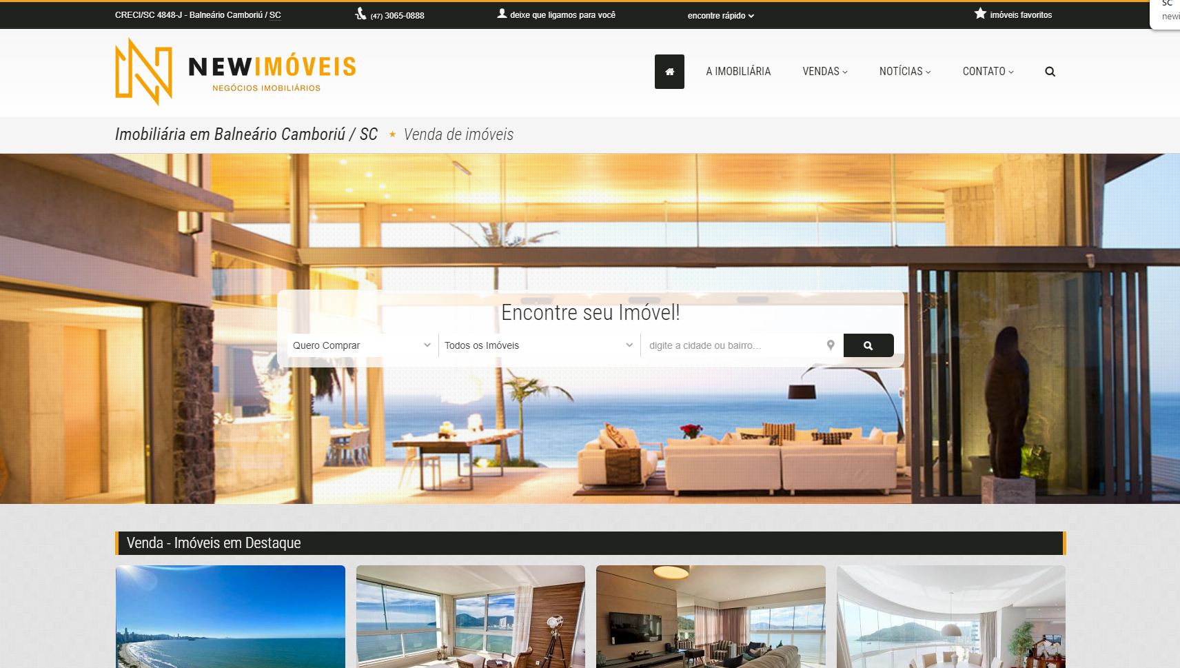 Site e sistema para Imobiliárias e Corretores de Imóveis